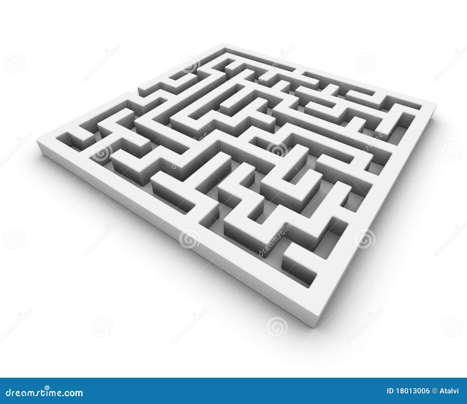 White maze stock illustration. Illustration of decision - 18013006
