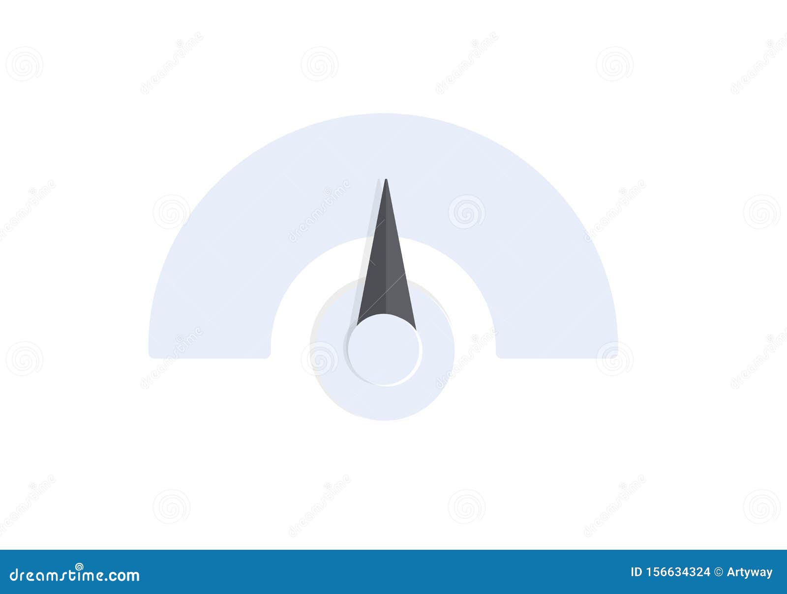 White Measuring Device, Empty Template. Bar Level Meter. Isolated ...