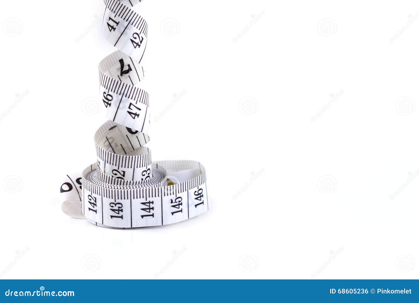 The White Measuring Tape on White Background Stock Photo - Image of ...