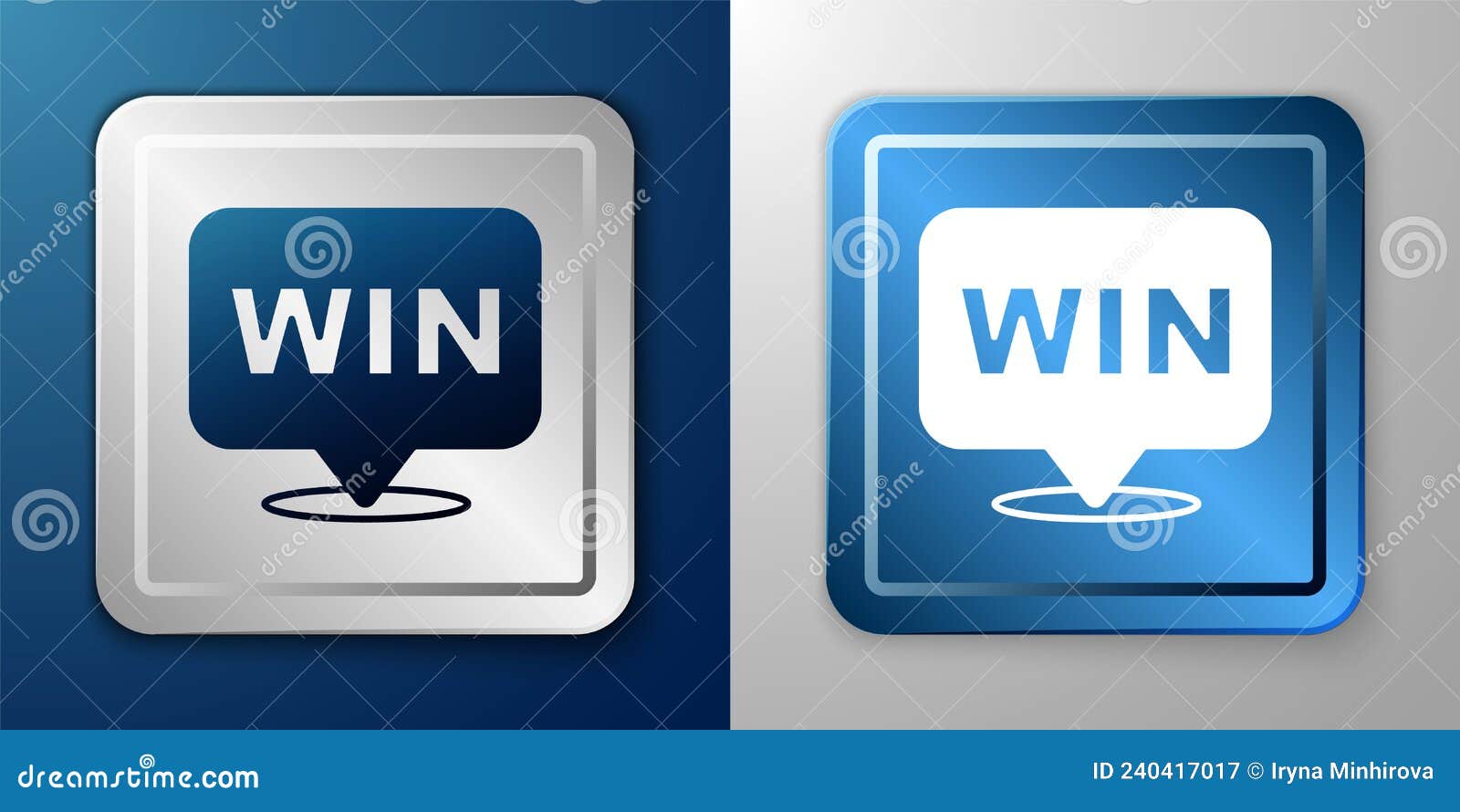 White Medal Icon Isolated on Blue and Grey Background. Winner Symbol ...