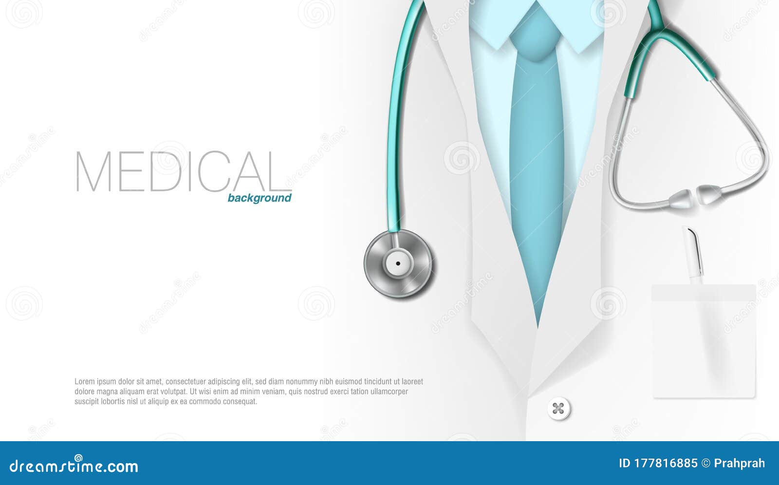 Abstract Doctor Close Up In Hospital Gown Lab Coat Uniforms With ...