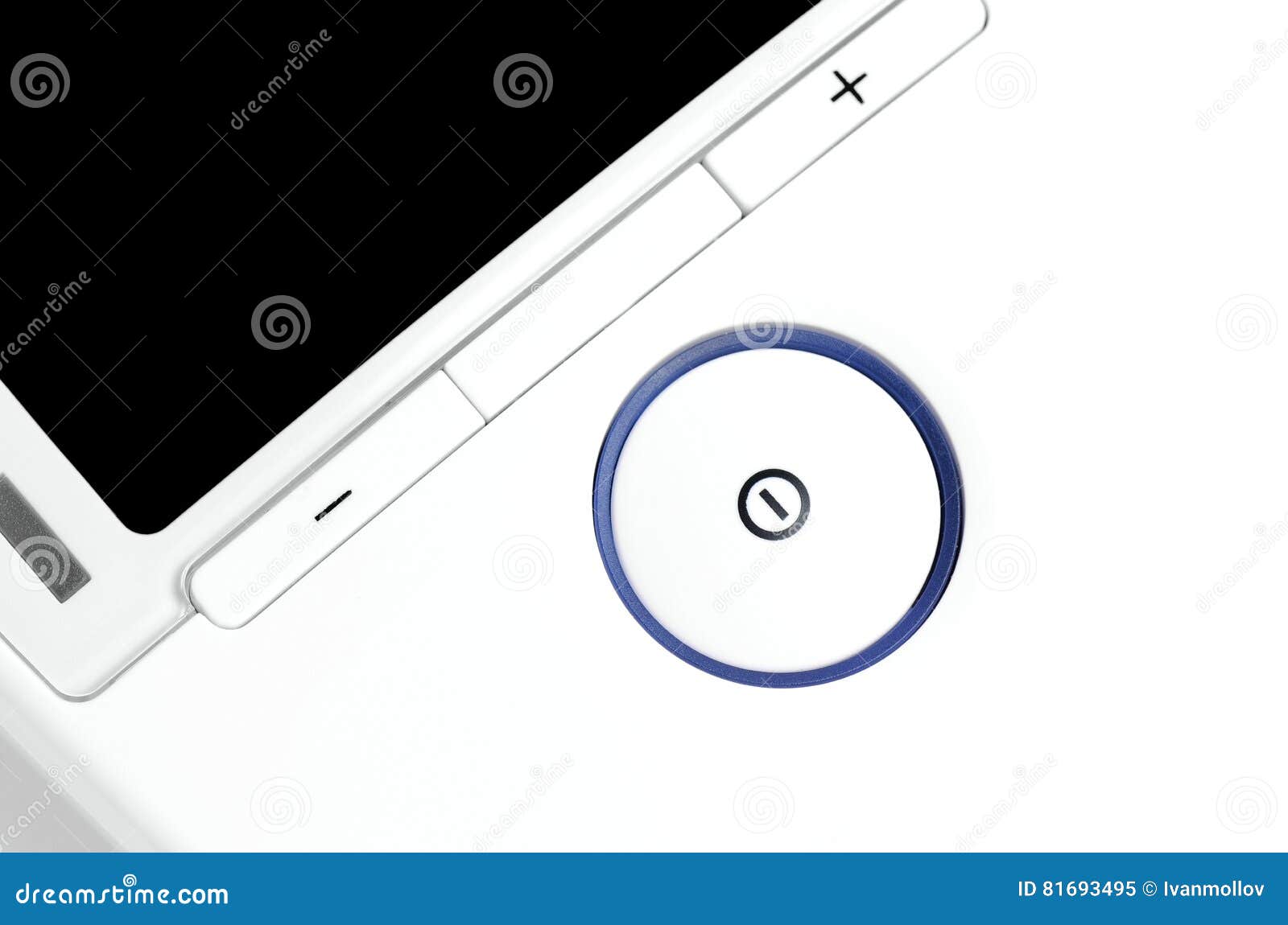 White Medical Device stock image. Image of power, button - 81693495