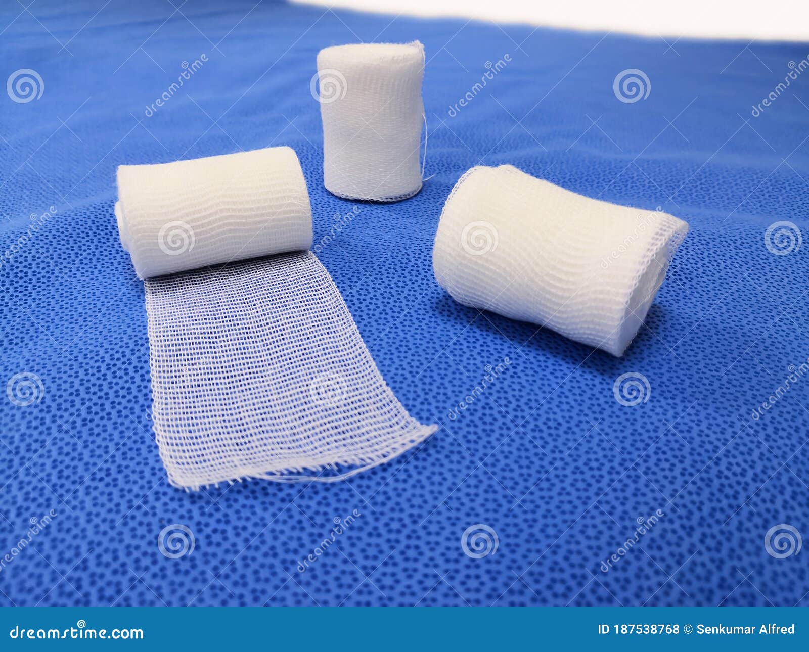 White Medical Ribbon Gauze stock photo. Image of medical - 187538768