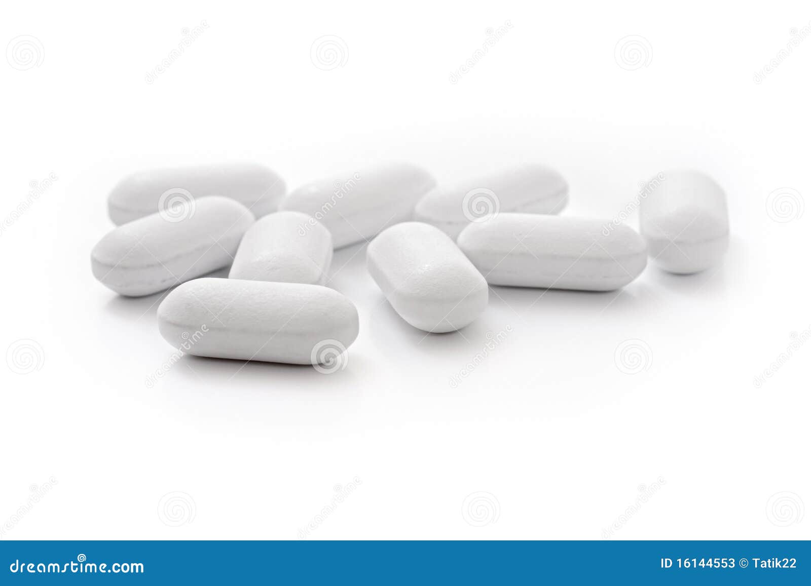 White Medical Tablets Over White Stock Image - Image of medical, white ...