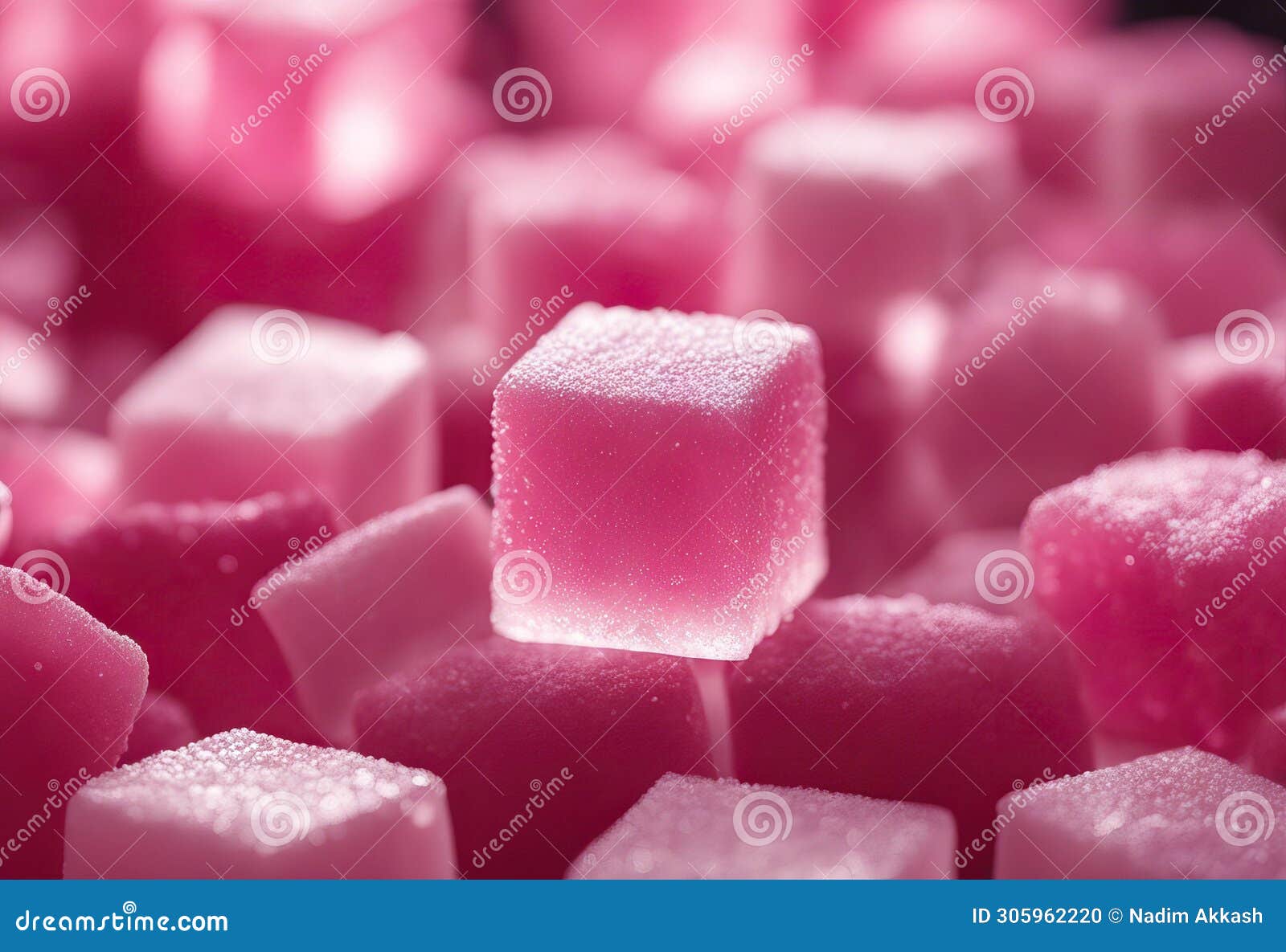 White Melvin Isolated Cubes Turkish Delight Background Stock ...