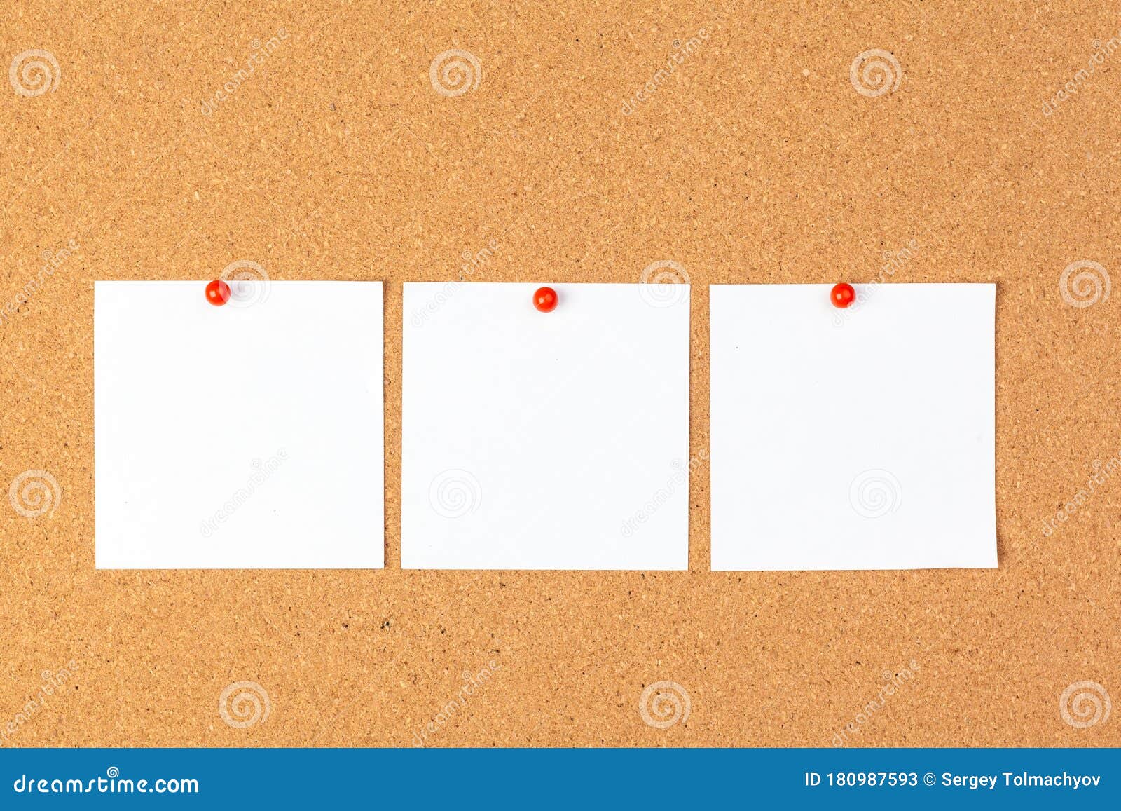 White Memo Stick on Board. Close Up. Stock Image - Image of print ...