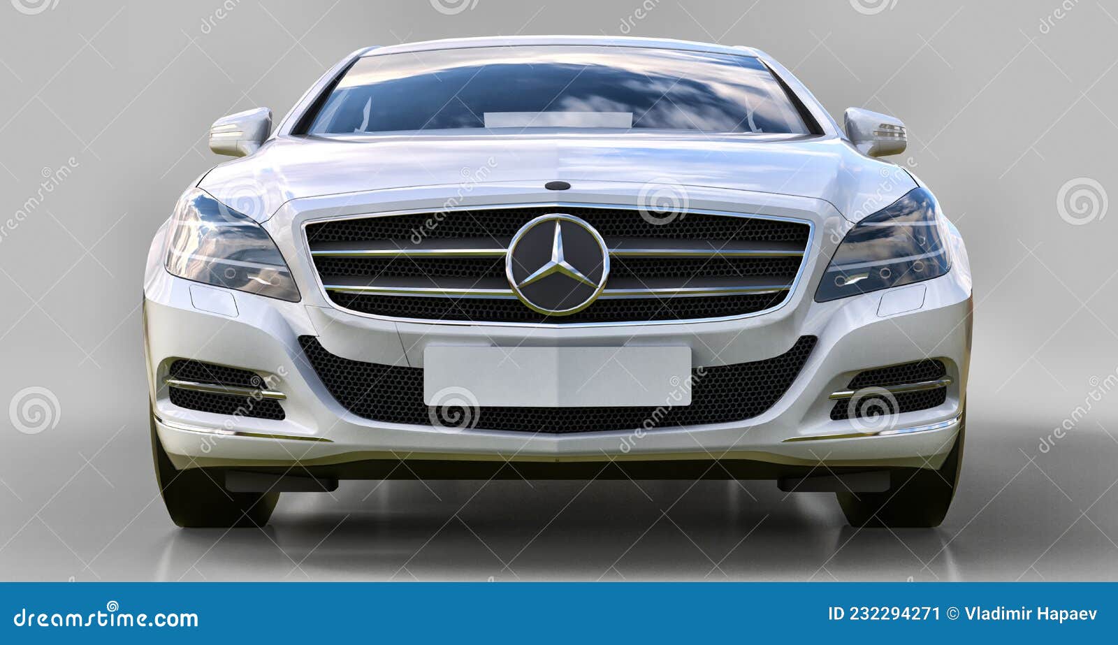 White Mercedes-Benz Sprinter Cargo Van Isolated On White Background ...