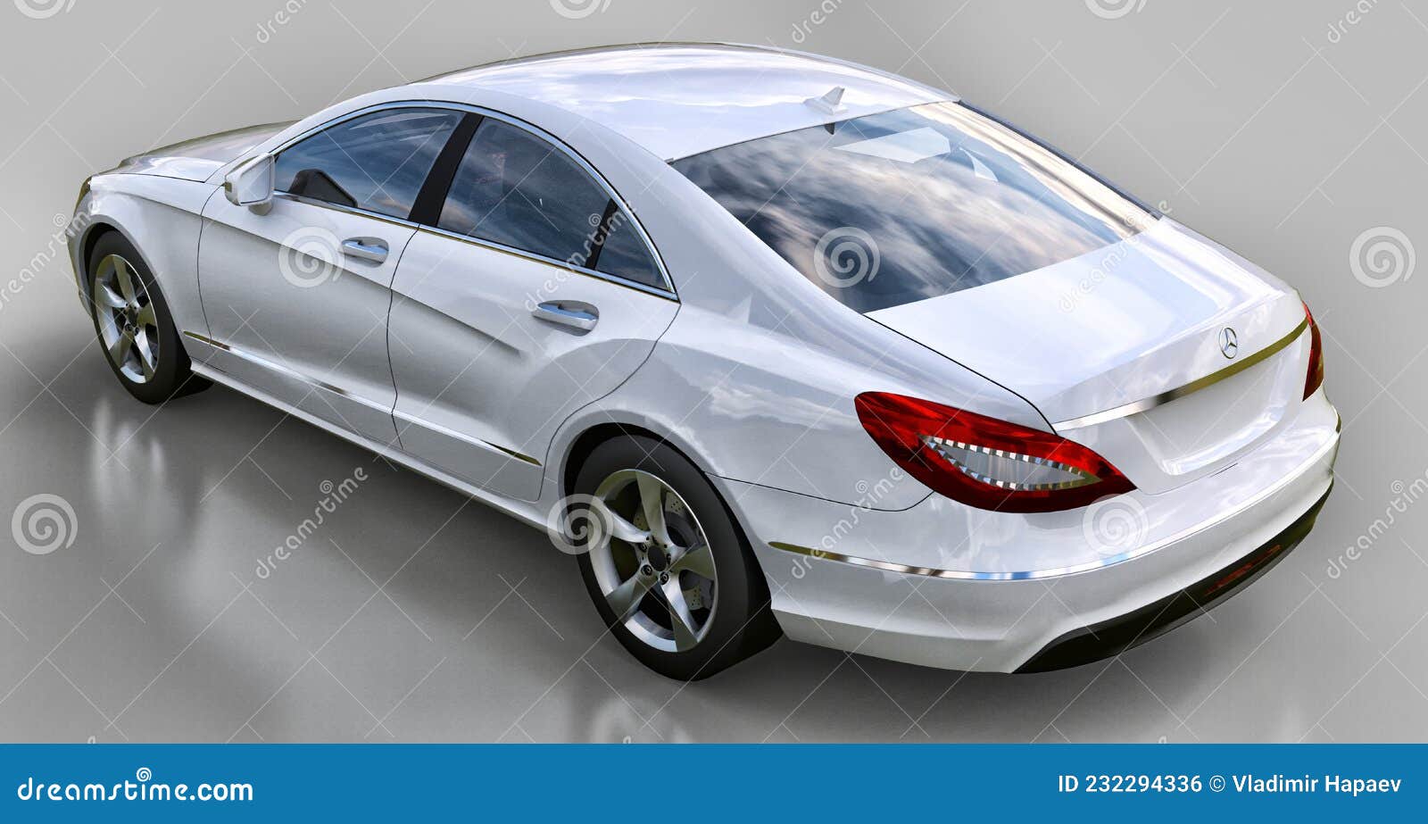 White Mercedes-Benz Sprinter Cargo Van Isolated On White Background ...