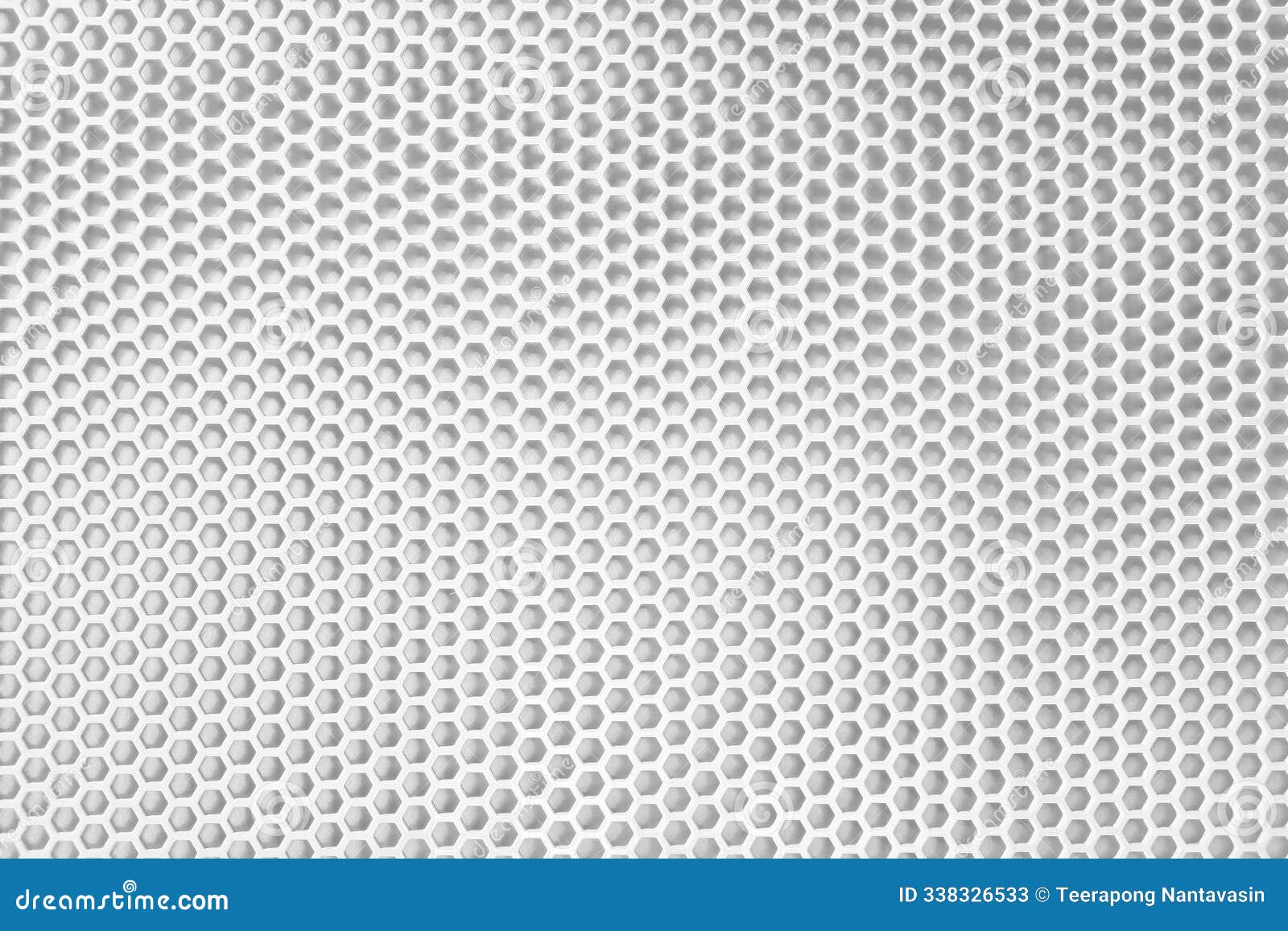 White Metal Hexagonal Perforated Metal Sheet Wall Background. Stock ...