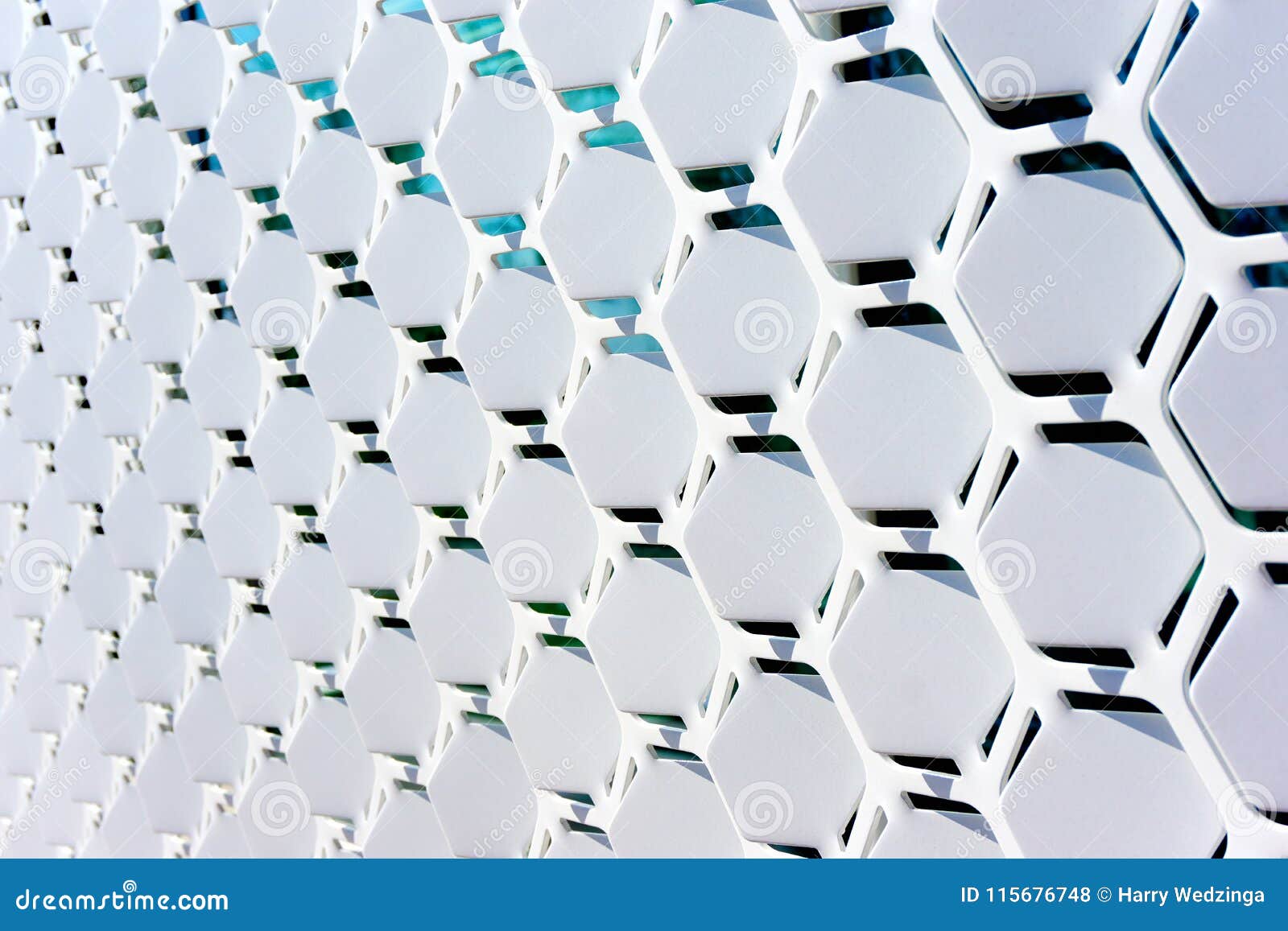 White Metal Pattern with Hexagonal Shapes Stock Photo - Image of shapes ...