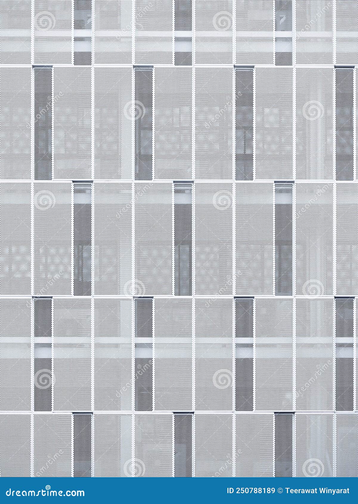 White Metal Pattern Modern Building Facade Architecture Details Stock ...