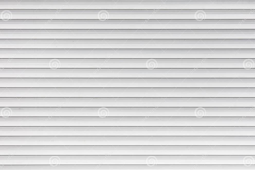 White Metal Roller Shutter Door Texture Background. Texture of White ...