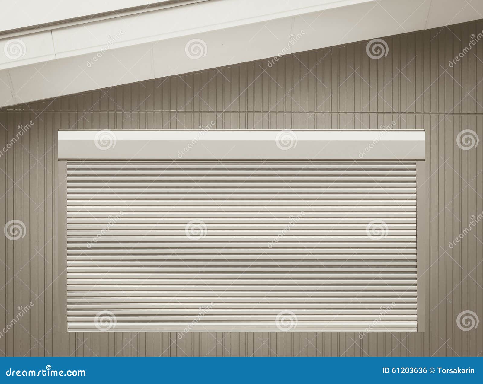 White Metal Roller Window Shutter Stock Photo - Image of design, roller ...