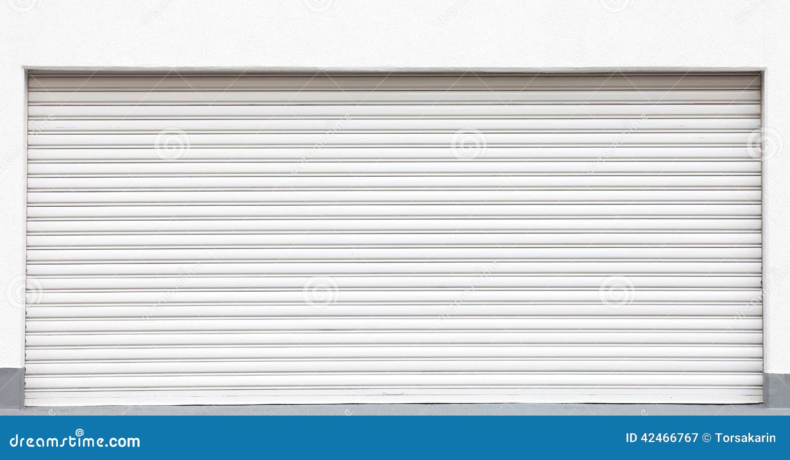 White metal shutters stock image. Image of metallic, curtain - 42466767