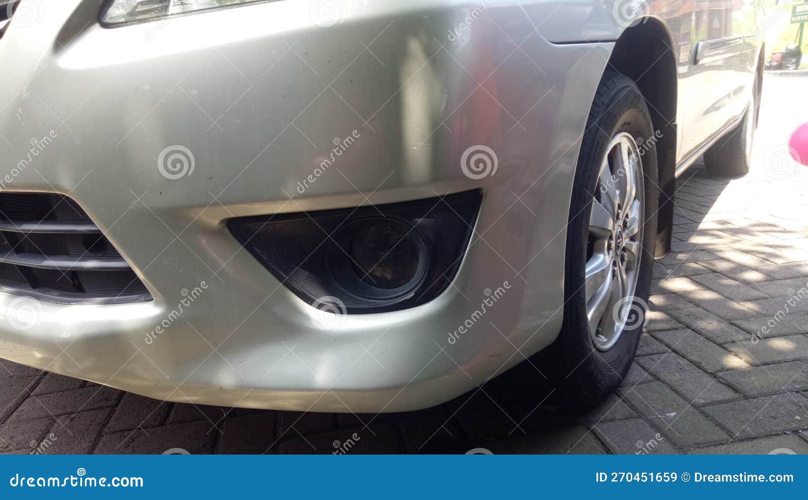 A White Metallic Front Bumper Photo Stock Image - Image of novelty ...