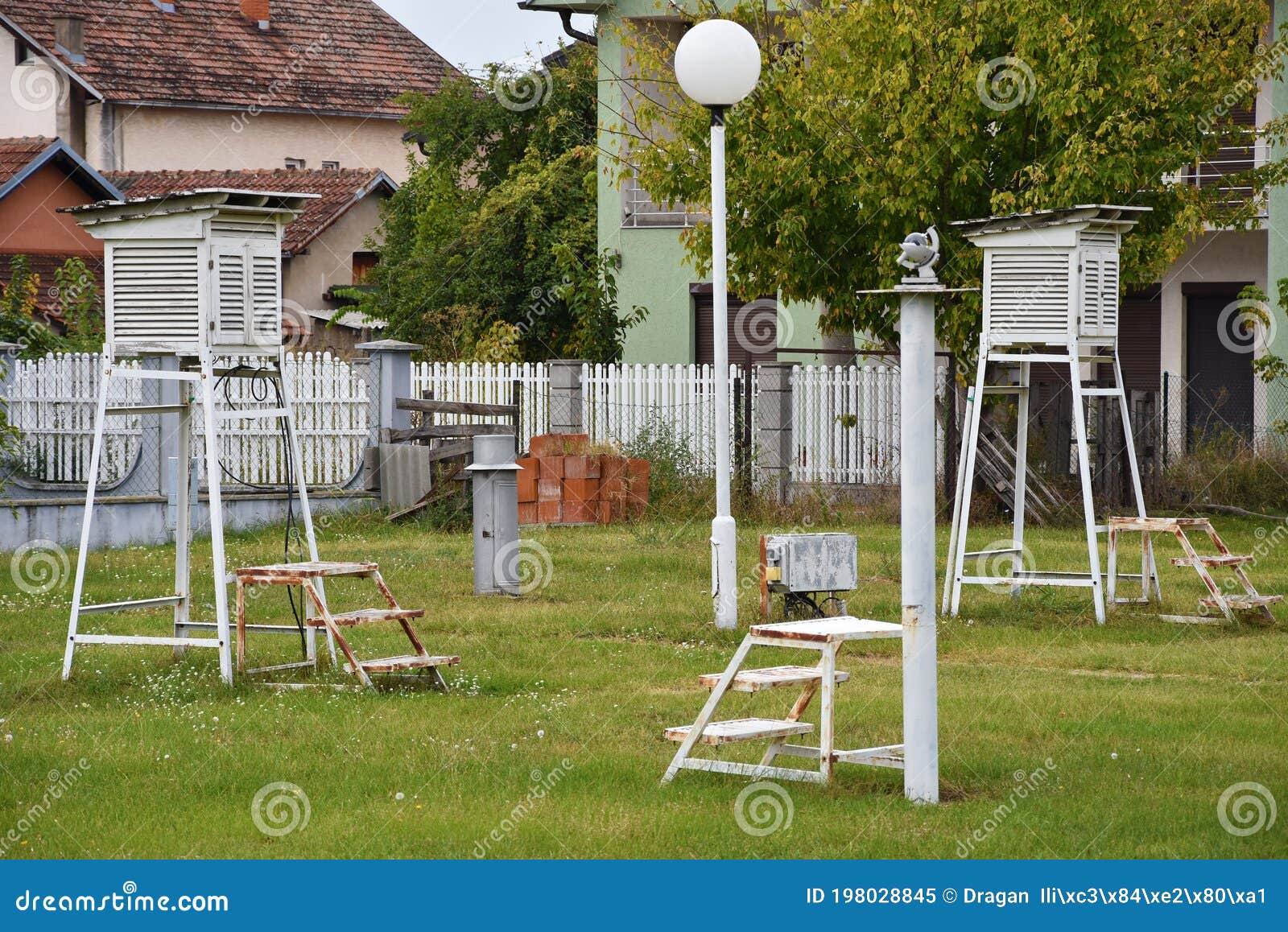 White Meteorological House that Contains Precise Instruments Stock ...