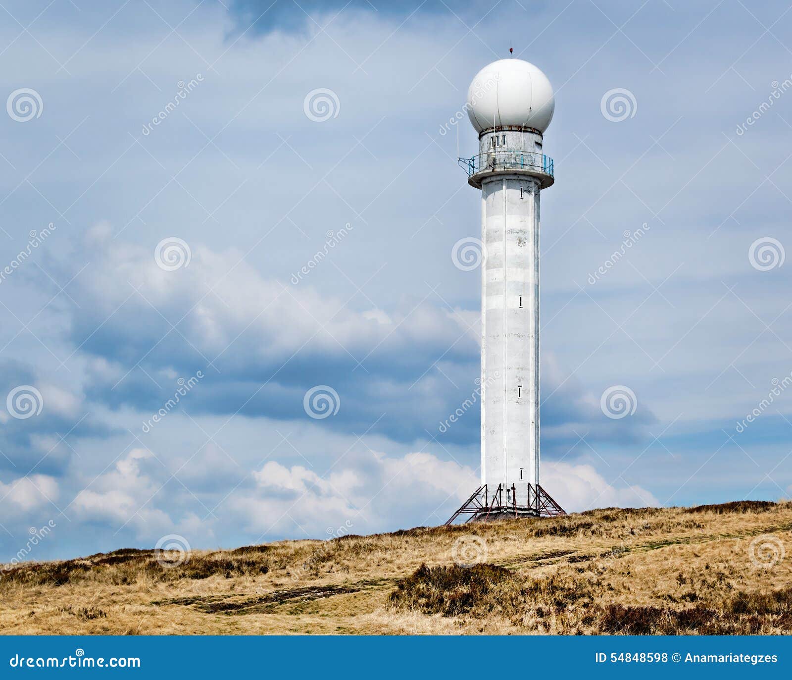 White Meteorological Radar stock photo. Image of meteorology - 54848598