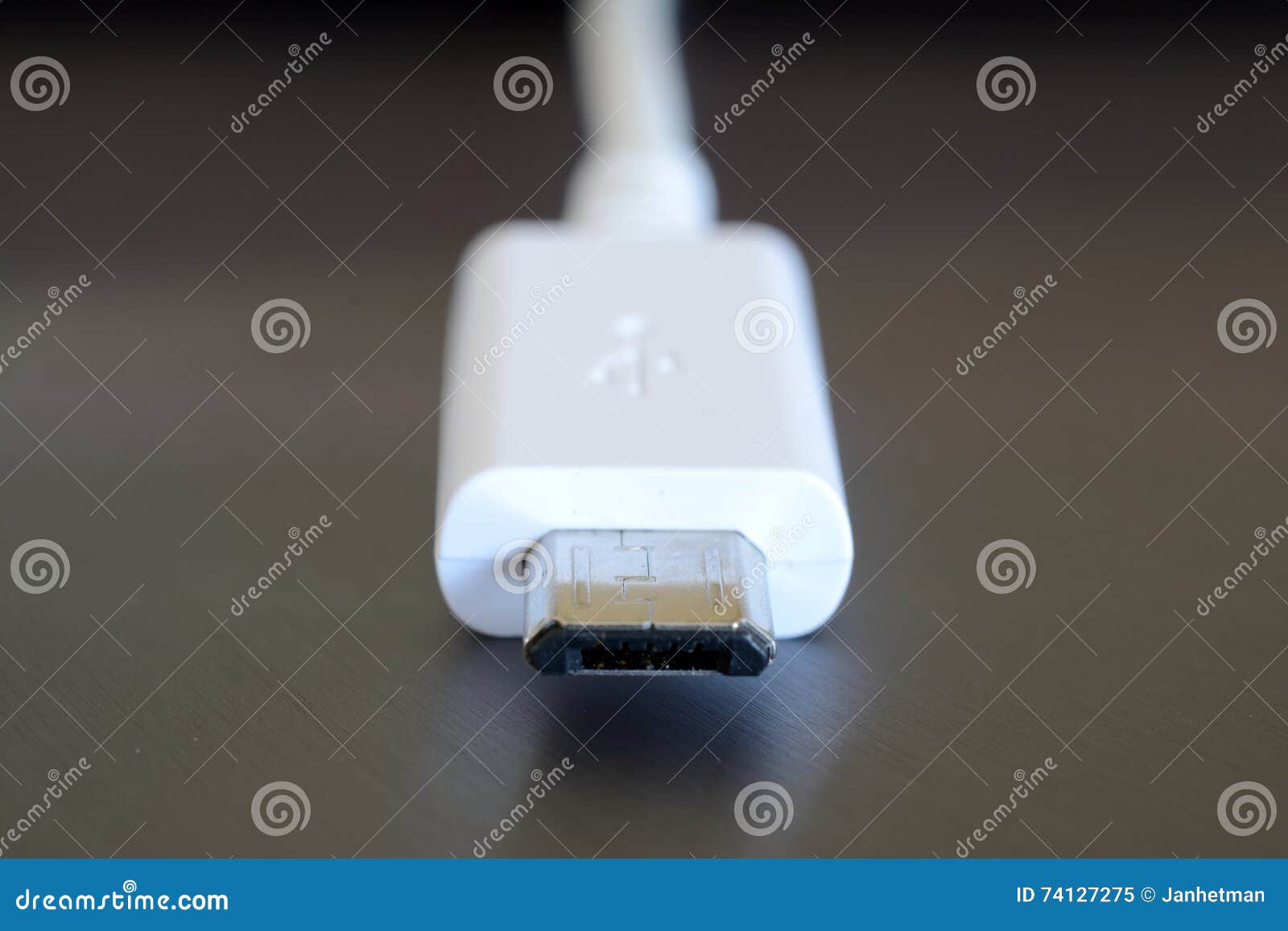 White micro USB plug stock image. Image of equipment - 74127275