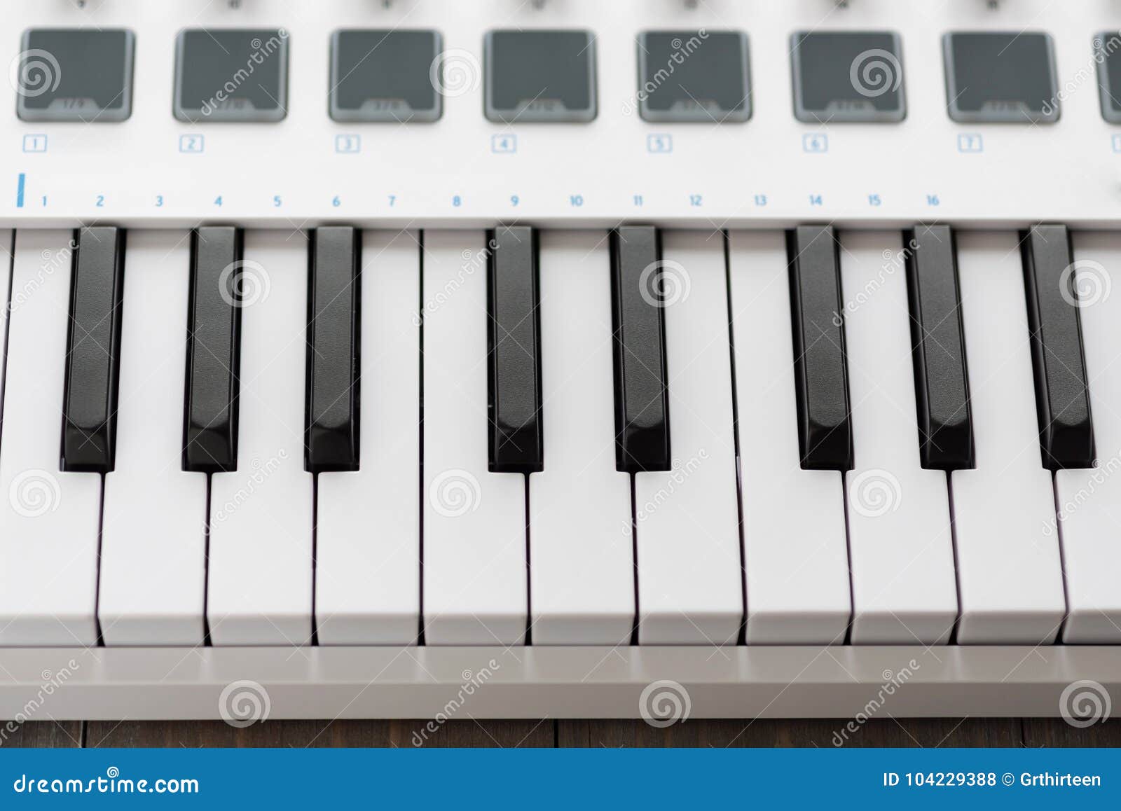 White MIDI Keyboard with Pads and Faders. Stock Photo - Image of fader ... White MIDI Keyboard with Pads and Faders. Stock Photo - Image of fader ...