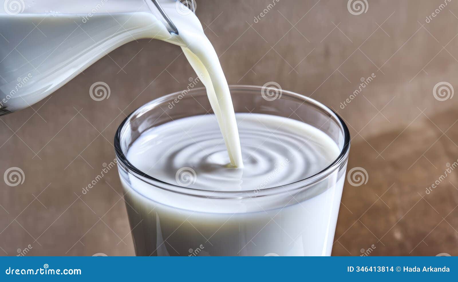 White Milk Drop Forming Circular Ripples on Surface Stock Illustration ...