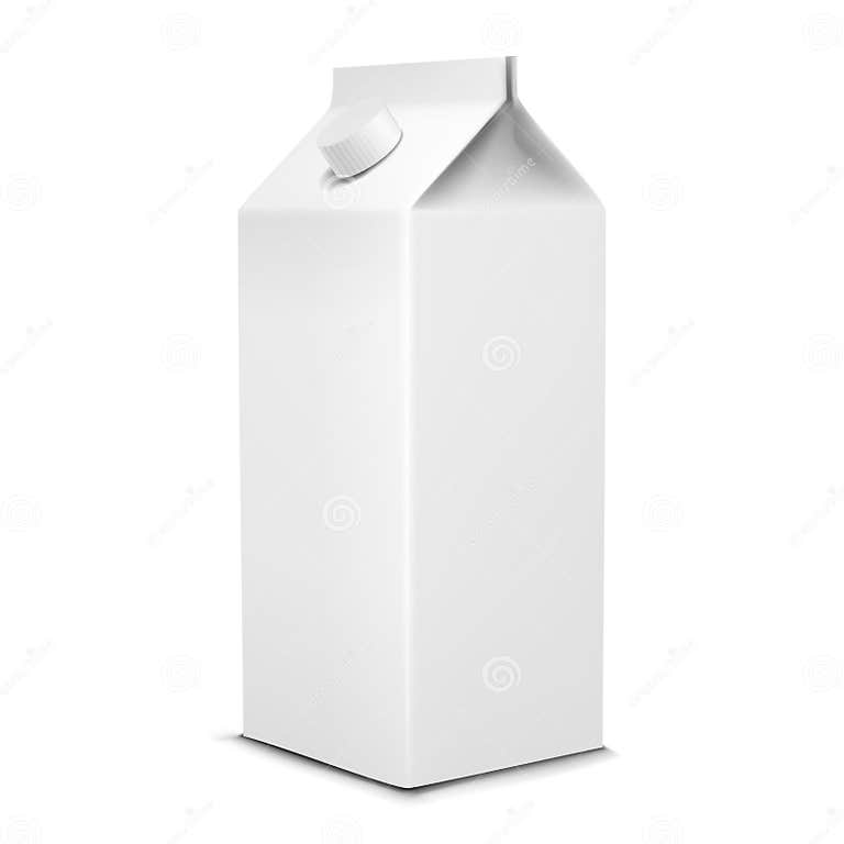 White Milk Package, Illustration Stock Illustration - Illustration of pack, background: 106623101