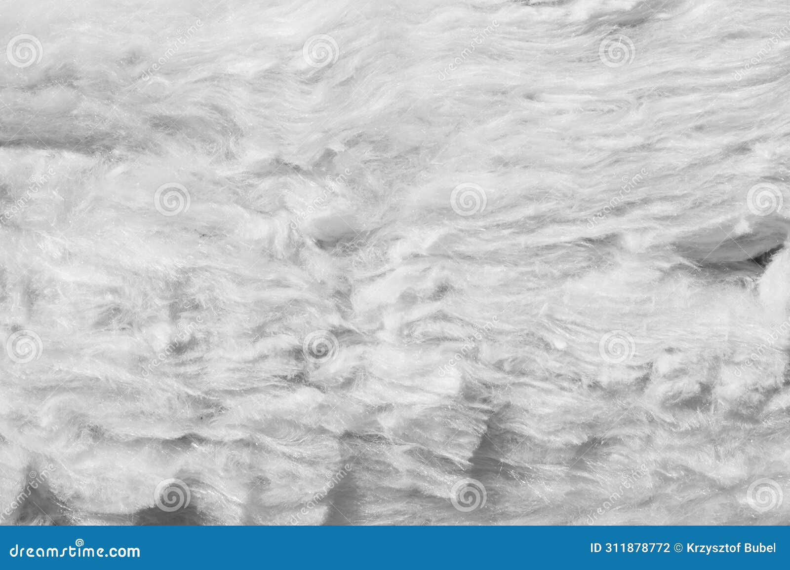 White Mineral Wool with a Visible Texture Stock Photo - Image of ...