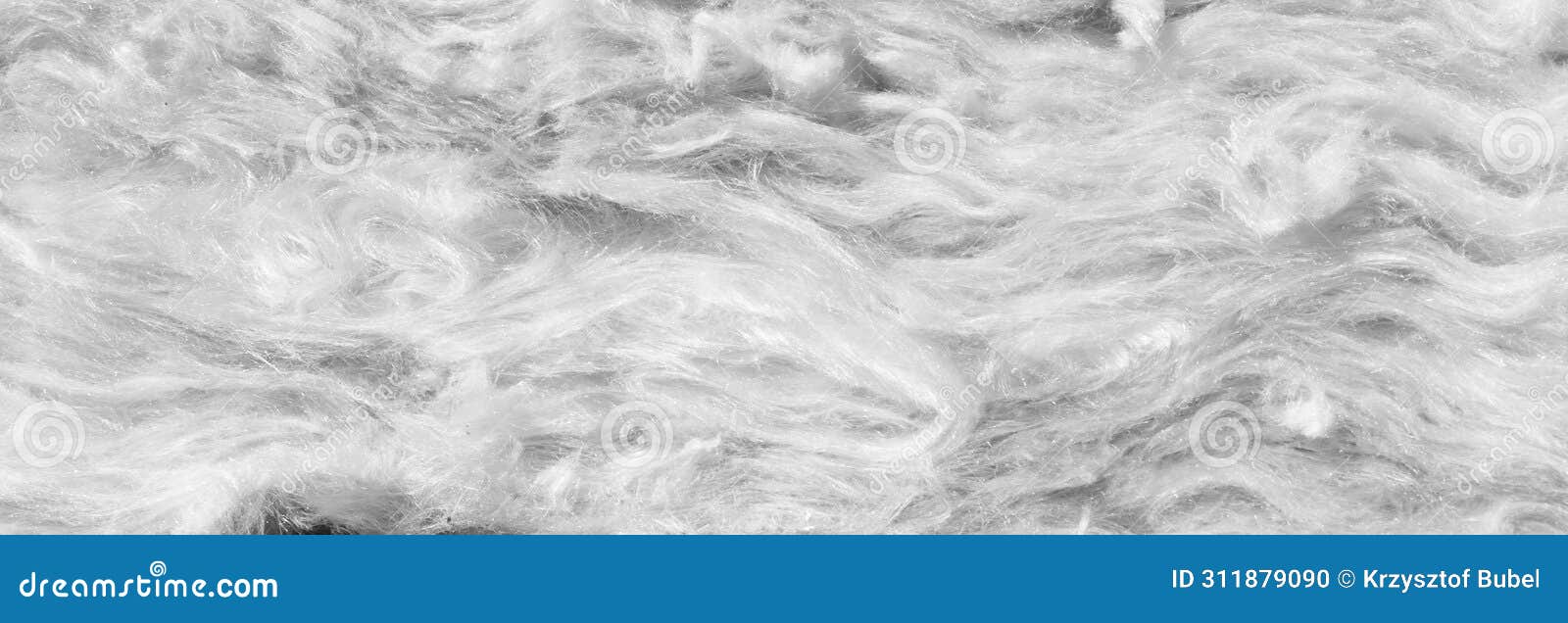 White Mineral Wool with a Visible Texture Stock Photo - Image of detail ...