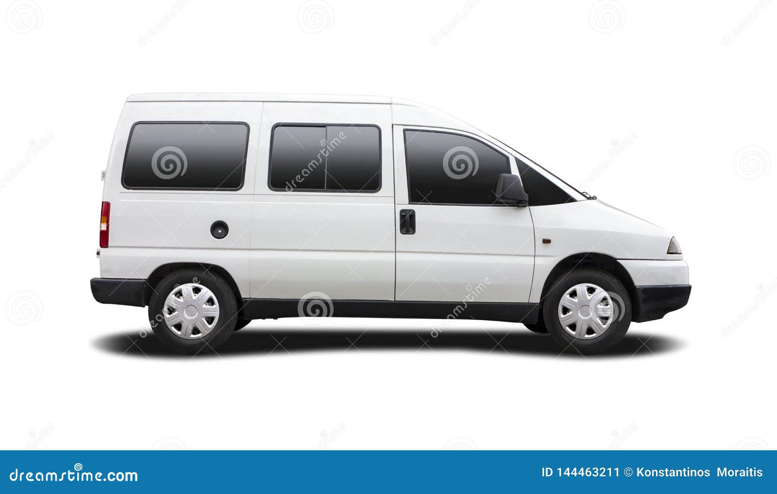 Fiat Ducato Mini Bus Isolated on White Stock Image - Image of road ...