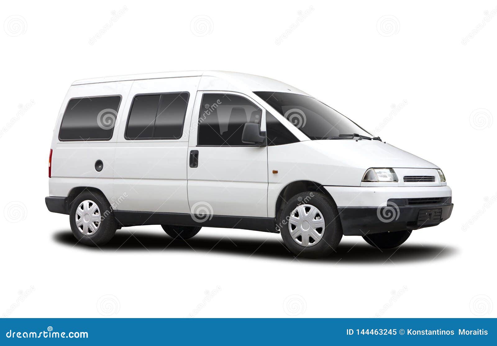 Fiat Ducato Mini Bus Isolated on White Stock Image - Image of white ...
