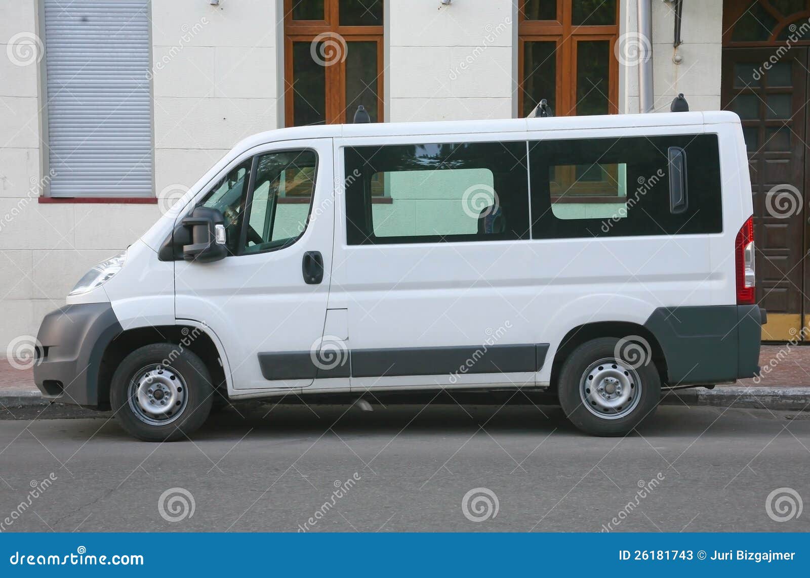 White minibus stock image. Image of lorry, multipurpose - 26181743
