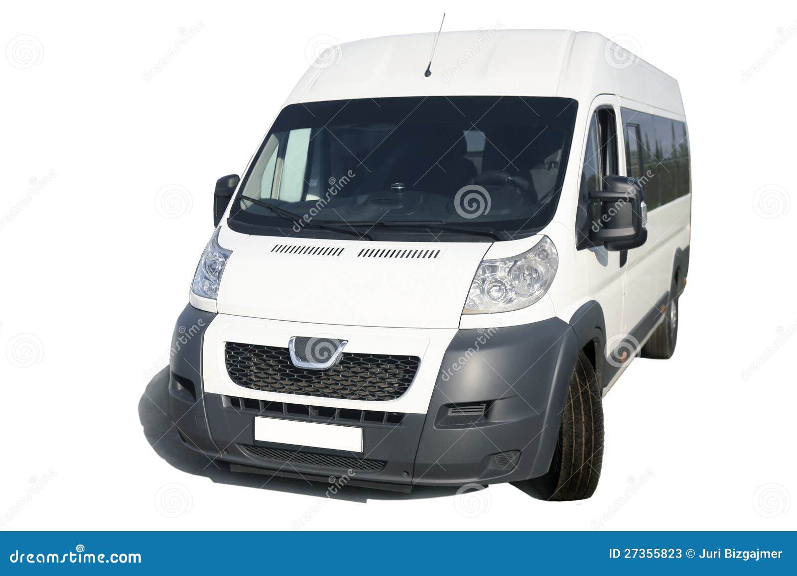 White minibus isolated stock image. Image of isolated - 27355823