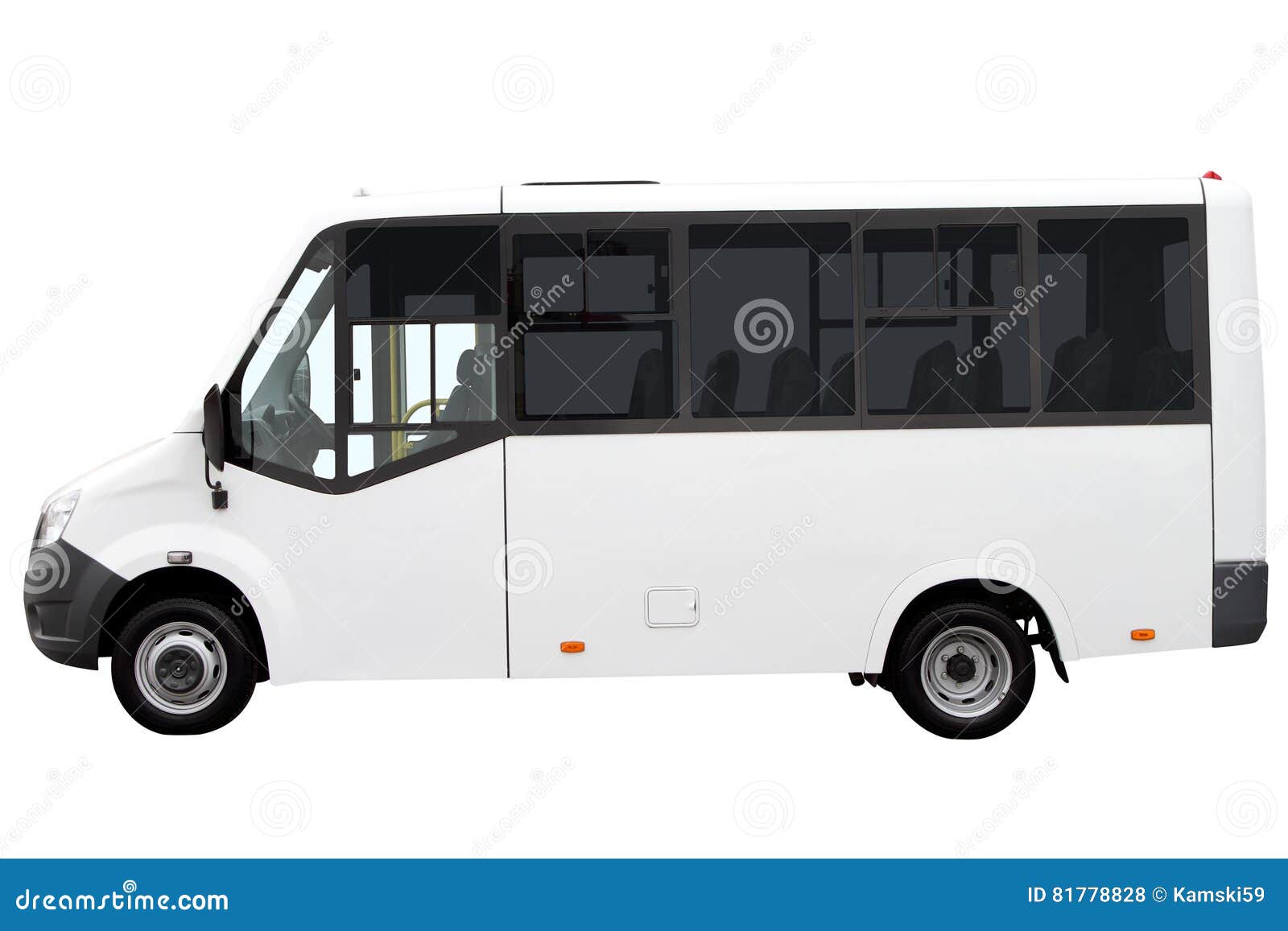 White minibus. stock photo. Image of land, speed, minibus - 81778828