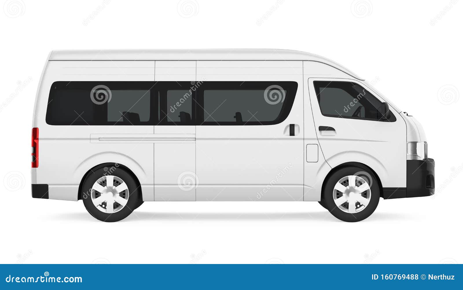 White Minibus Royalty-Free Stock Photo | CartoonDealer.com #50356275