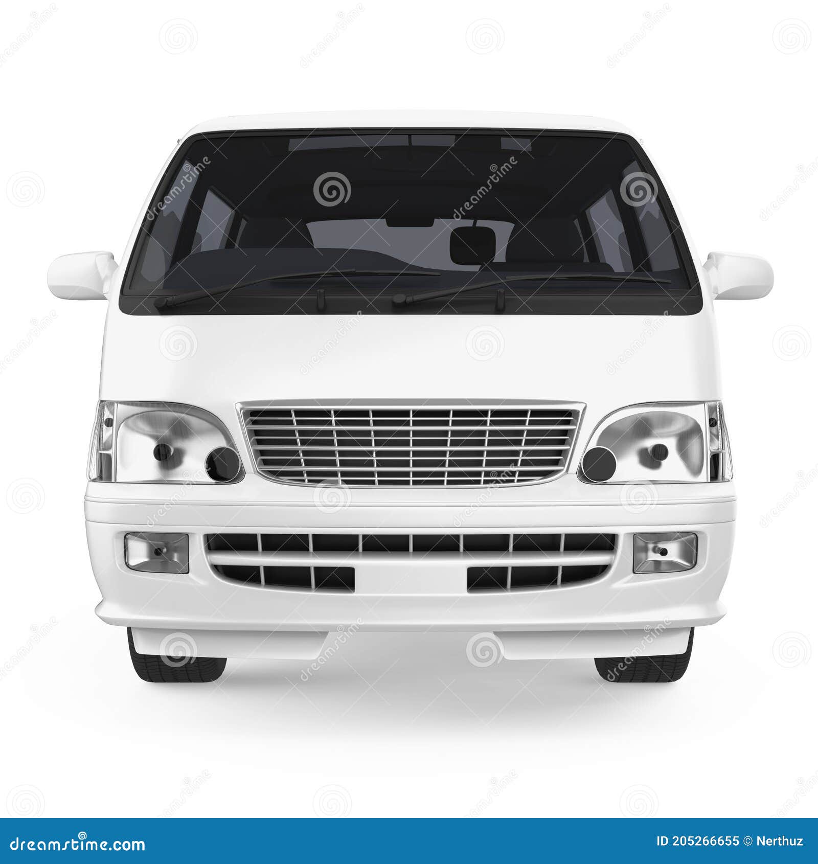 White Minibus Isolated stock illustration. Illustration of carrier ...