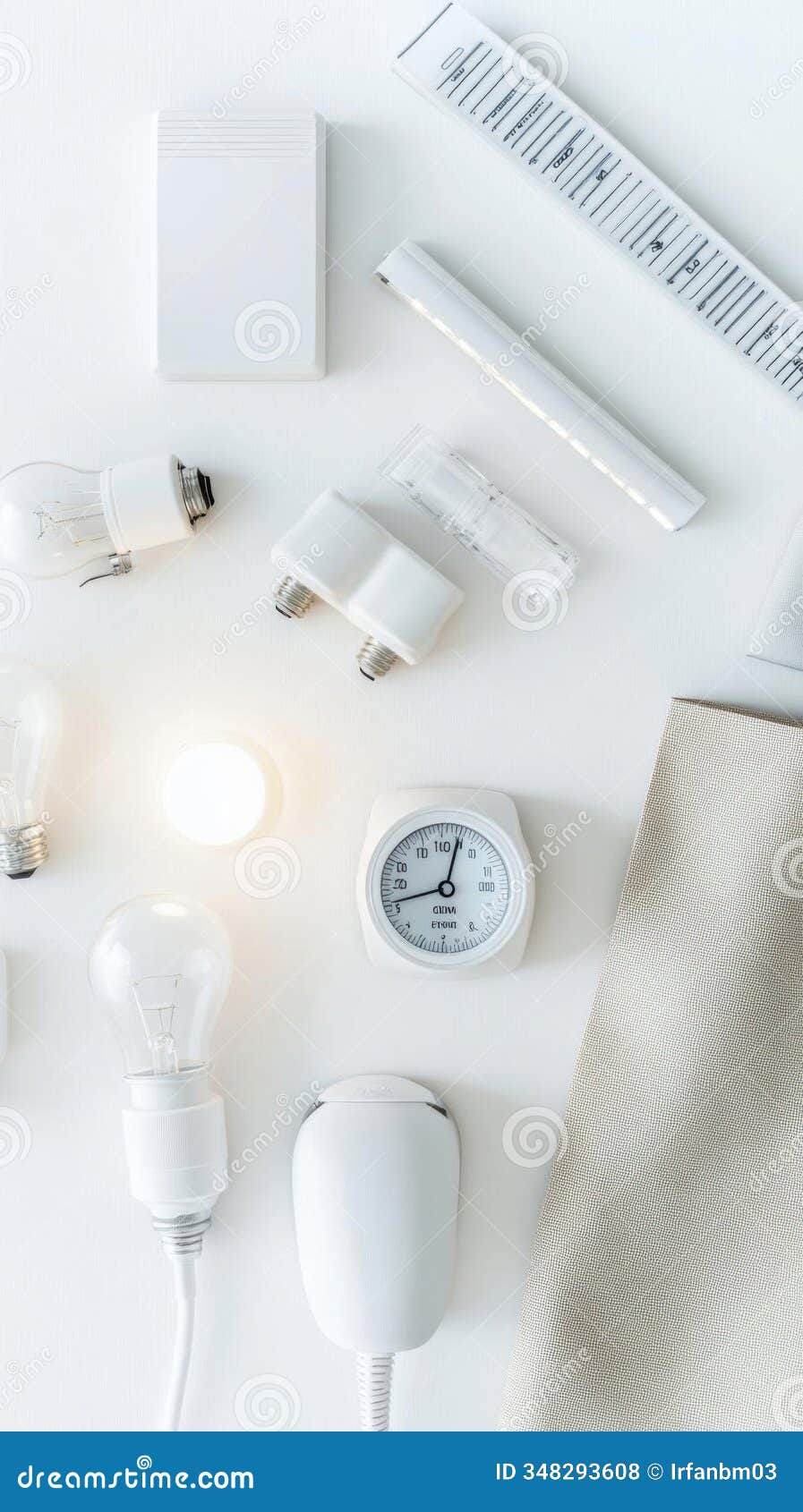 White Minimalist Aesthetic, a Collection of Everyday Objects Stock ...