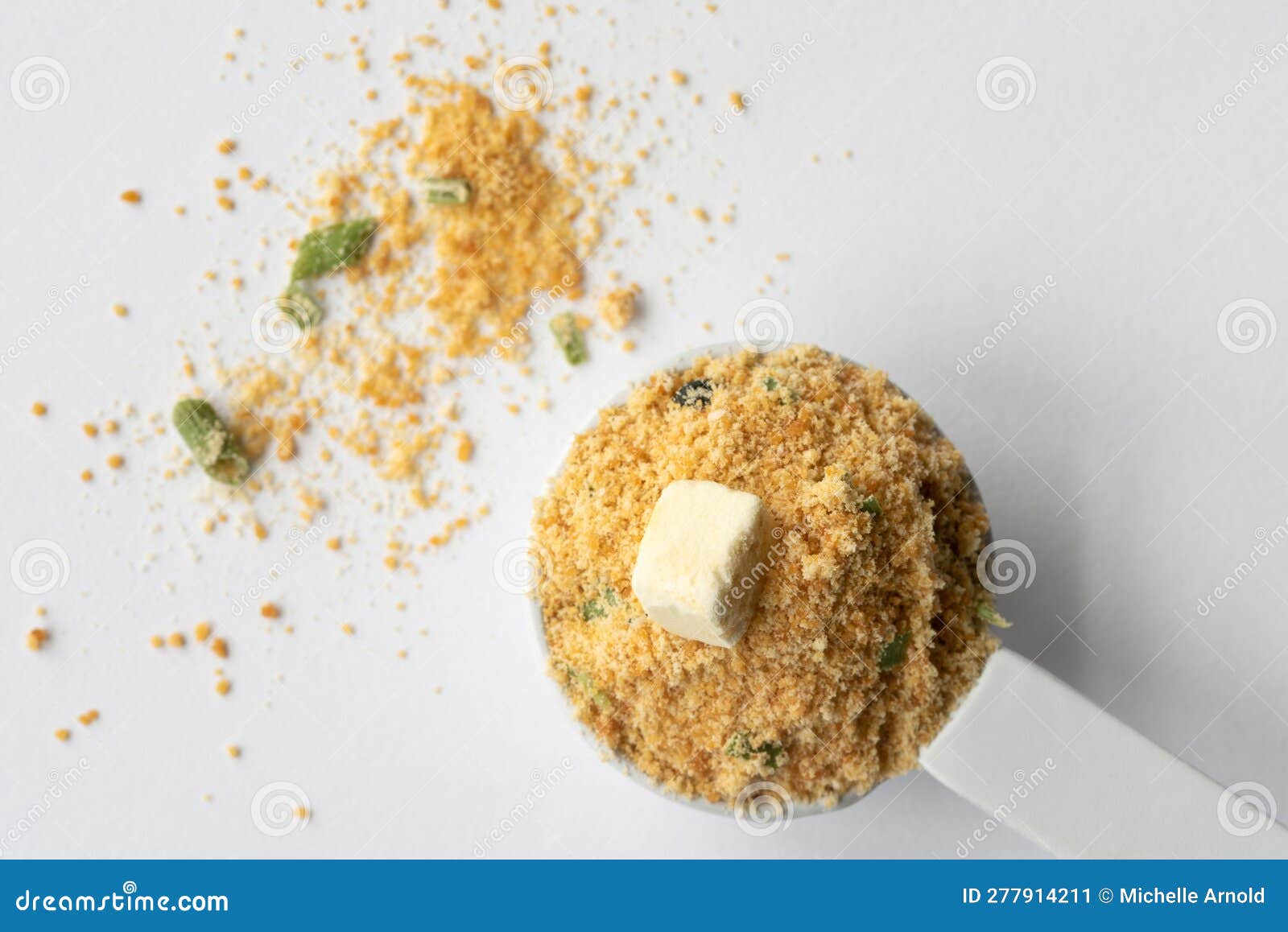 White Miso Soup Mix in a Teaspoon Stock Image - Image of close ...