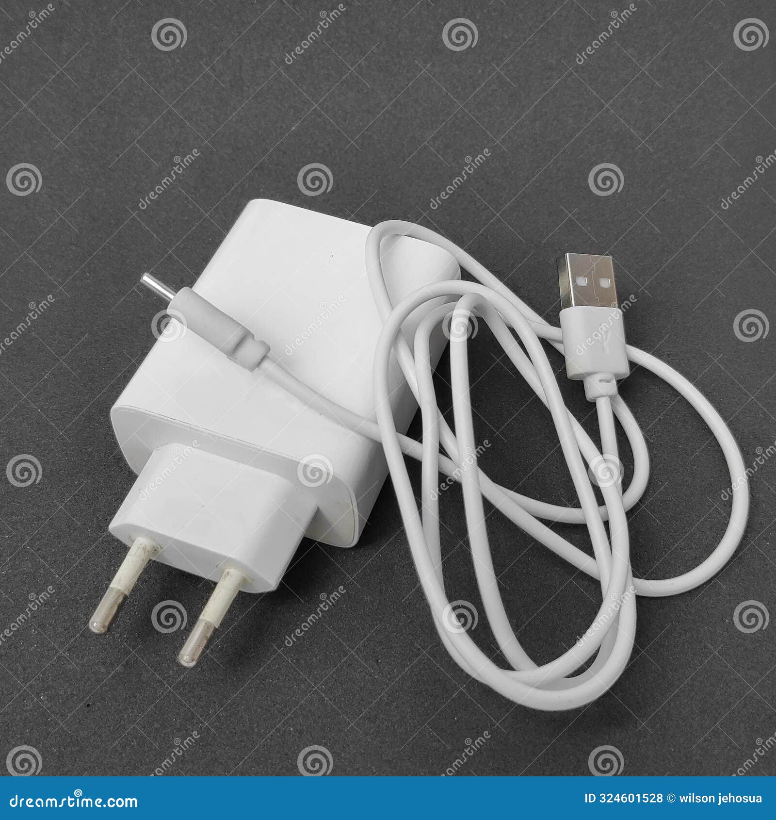 USB Type C Cable Being Connected To The Laptop Computer. Fast Charging ...