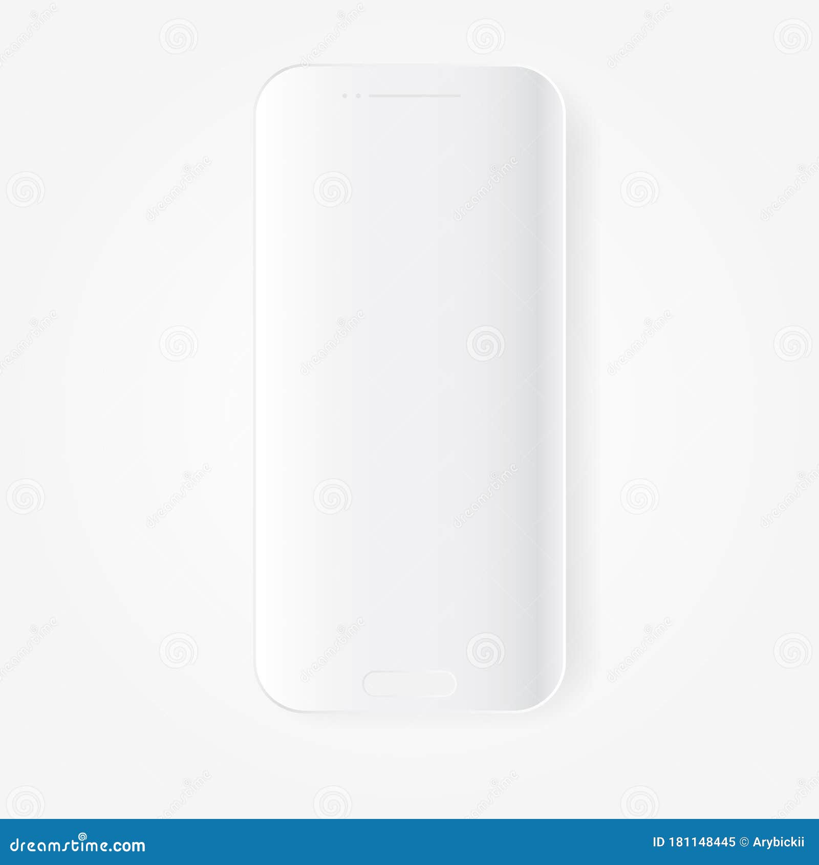 White mobile phone. vector stock vector. Illustration of background ...