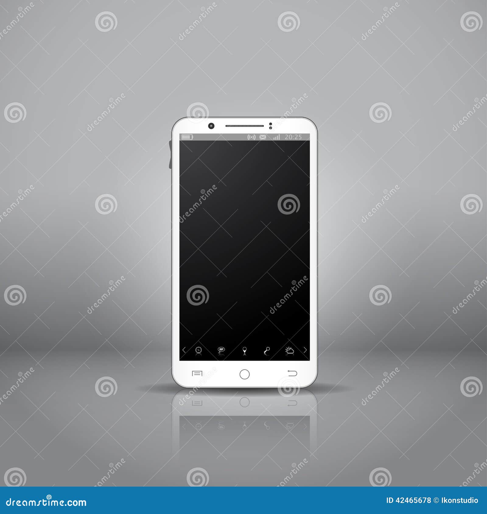 White mobile smartphone stock vector. Illustration of galaxy - 42465678