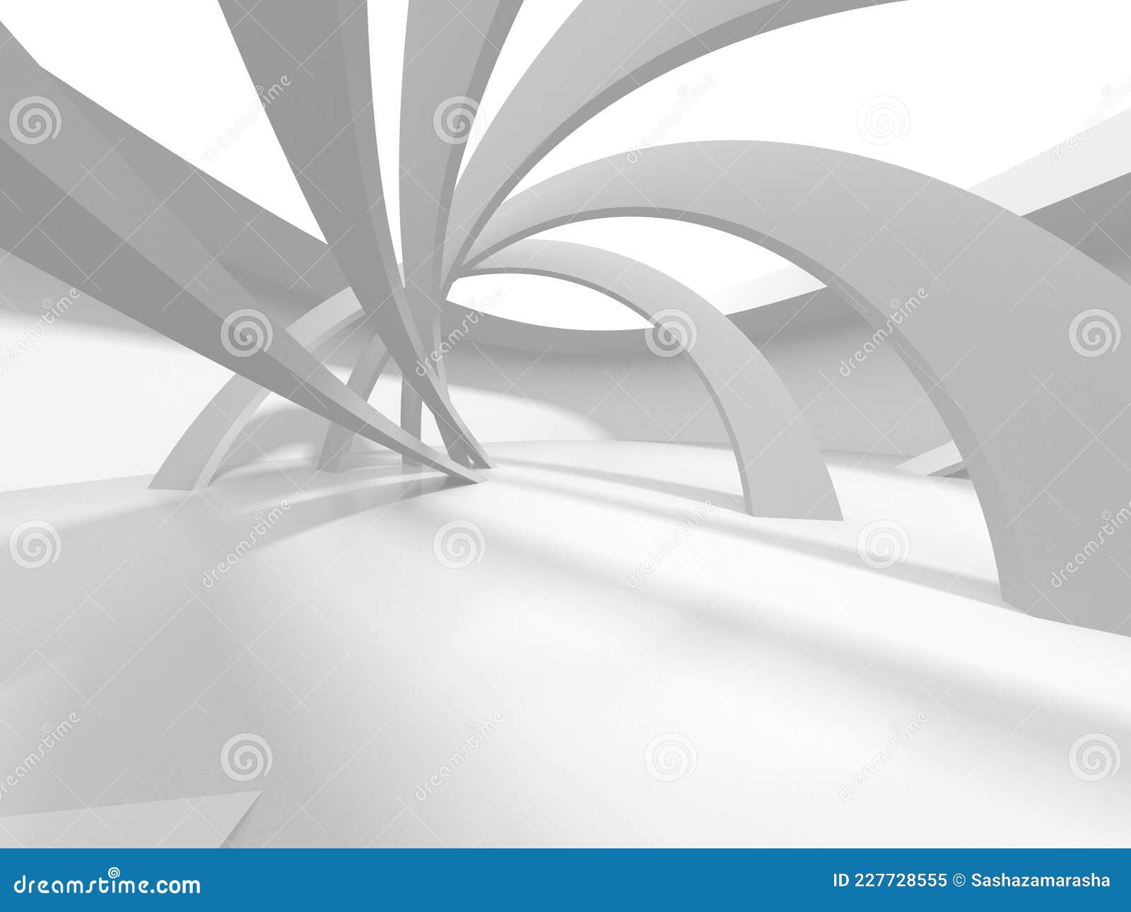 White Modern Background. Abstract Building Concept Stock Illustration ...