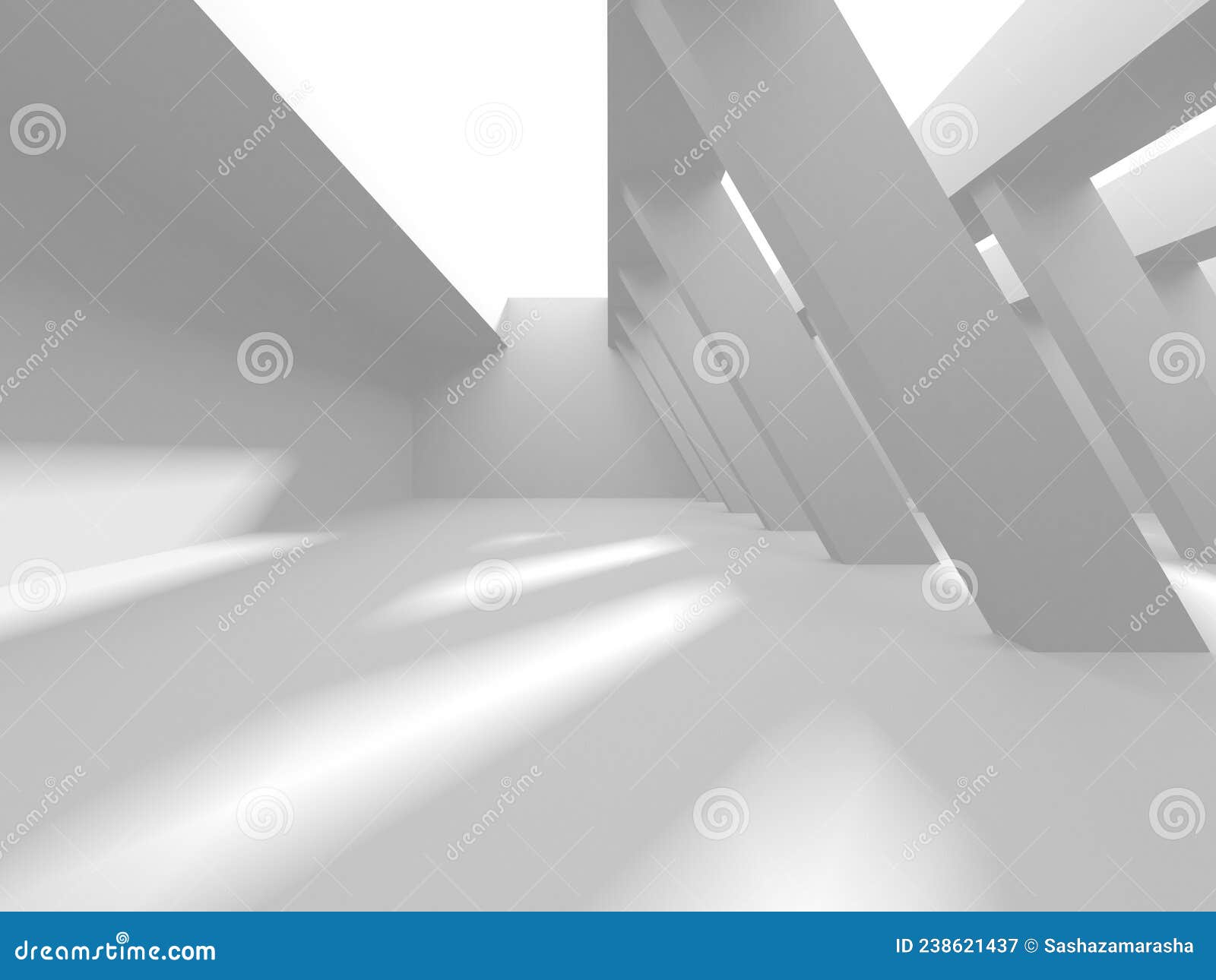 White Modern Background. Abstract Building Concept Stock Illustration ...