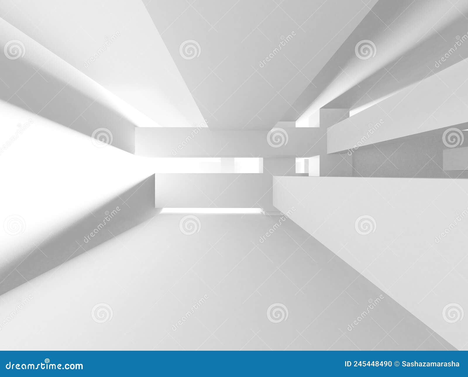 White Modern Background. Abstract Building Concept Stock Illustration ...