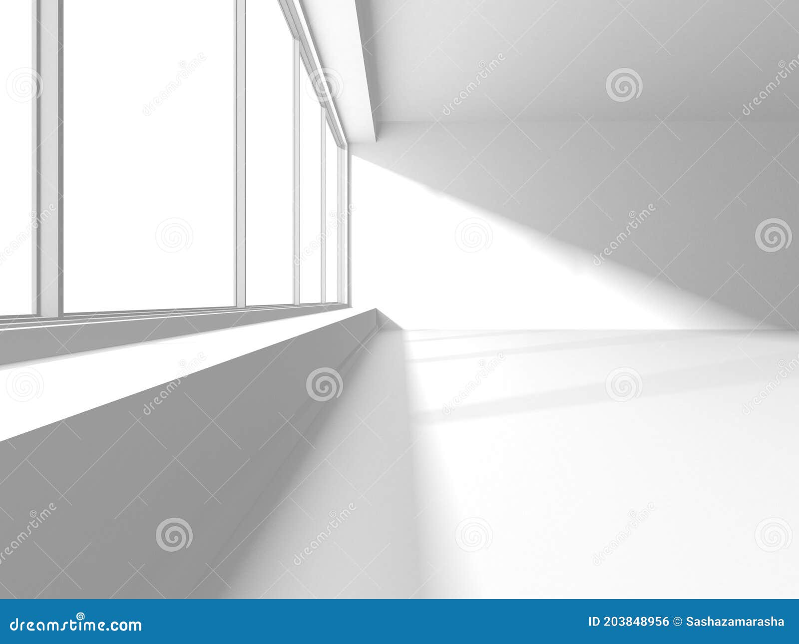 White Modern Background. Abstract Room Concept Stock Illustration ...