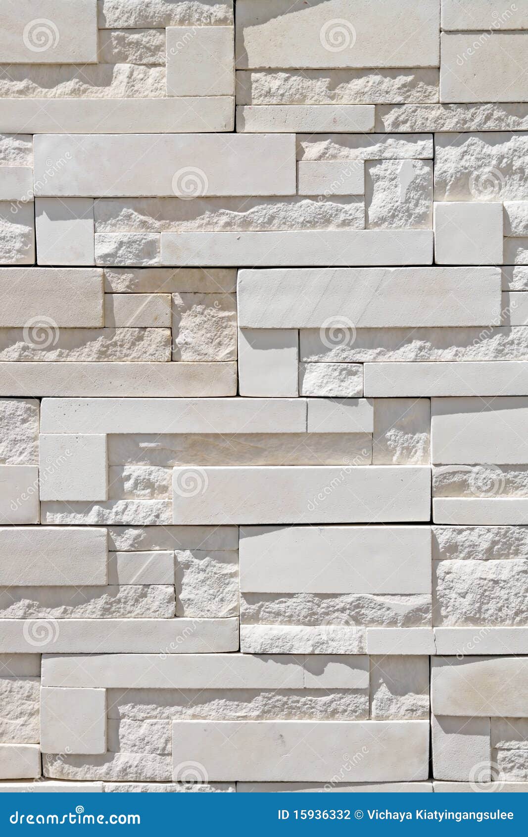 White Modern Brick Wall Stock Photography - Image: 15936332