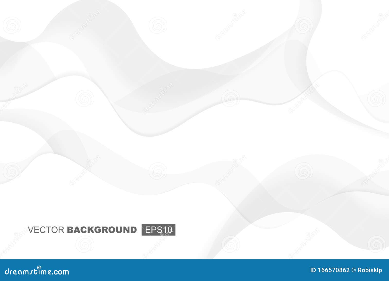 White Modern Fluid Background Composition Stock Vector - Illustration ...