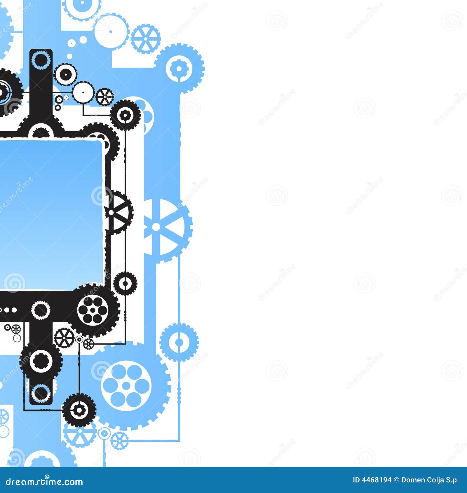 White Modern Industrial Cog Background Stock Vector - Illustration of ...