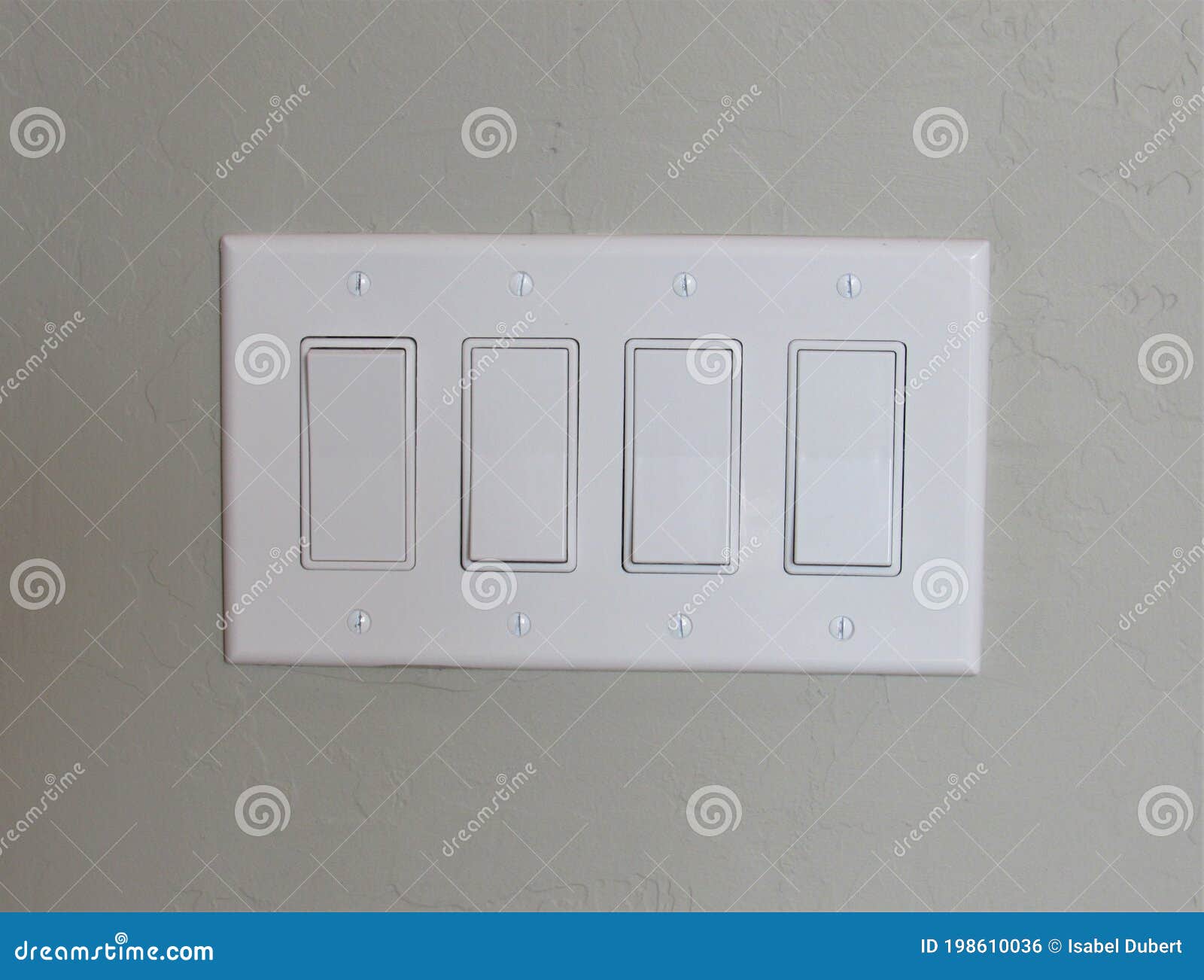 Modern Light Switches on a Wall Stock Photo - Image of outlet, paint ...