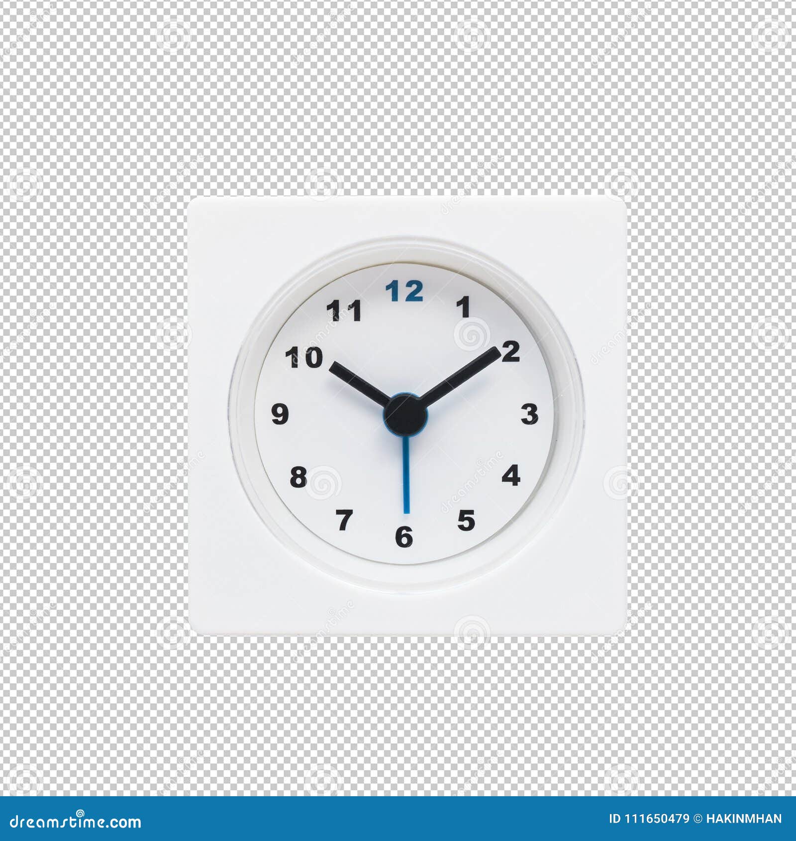 White Simple Modern,minimal Clock.clipping Paths Stock Image - Image of ...