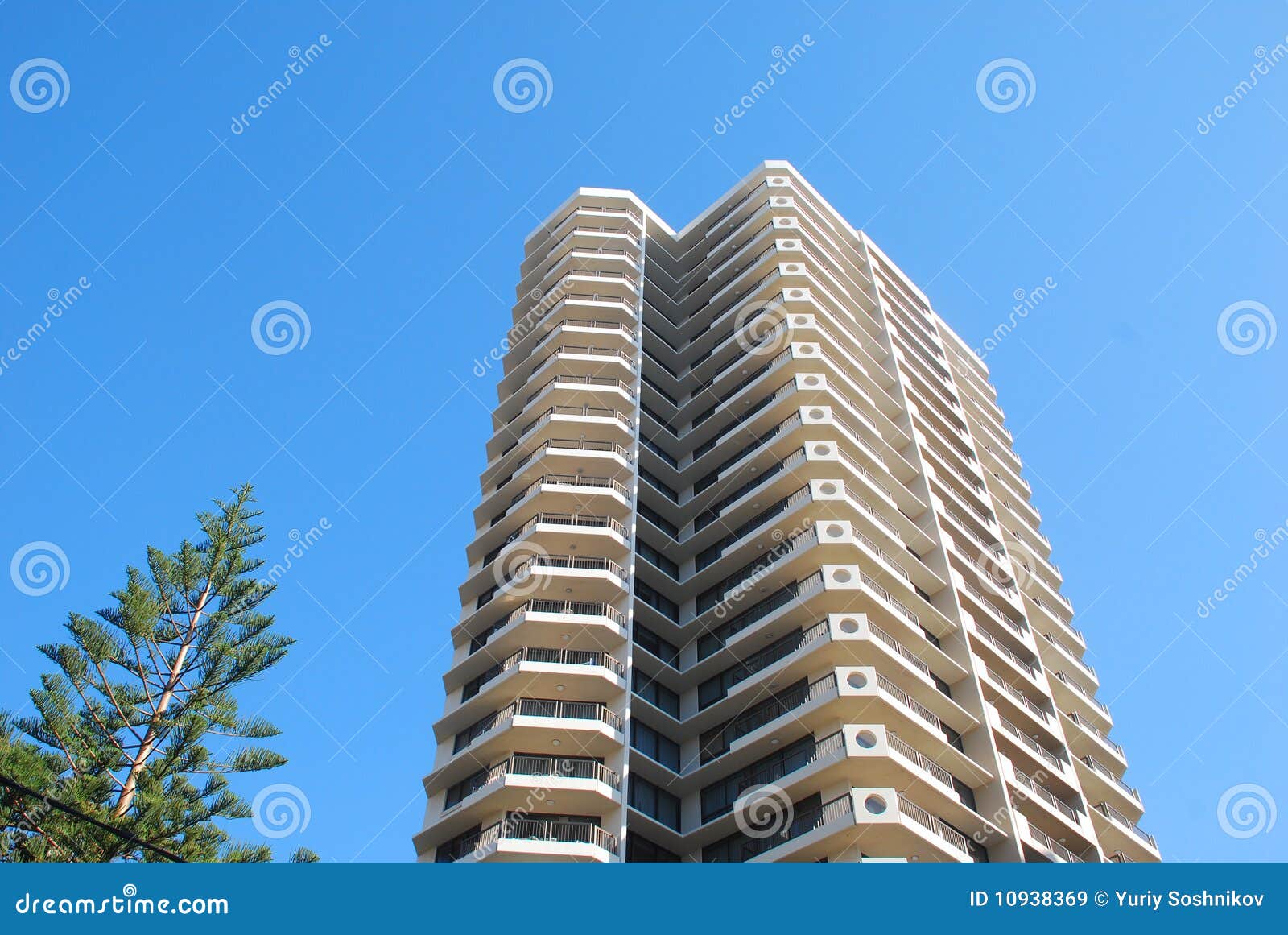 White Modern Skyscraper on Sky Stock Image - Image of cities, high ...