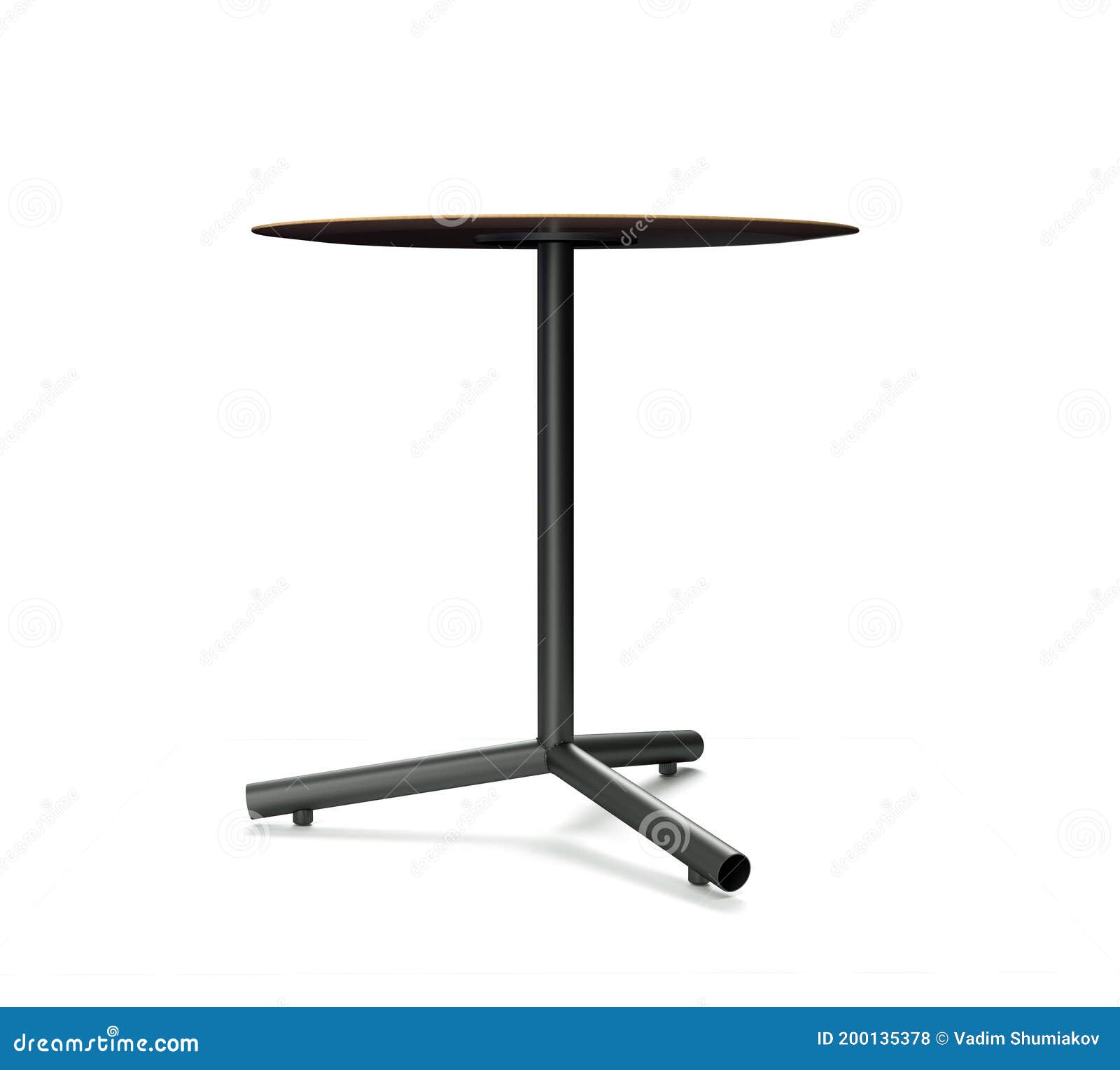 White Modern Table. 3d Rendering Isolated on White Background Stock ...